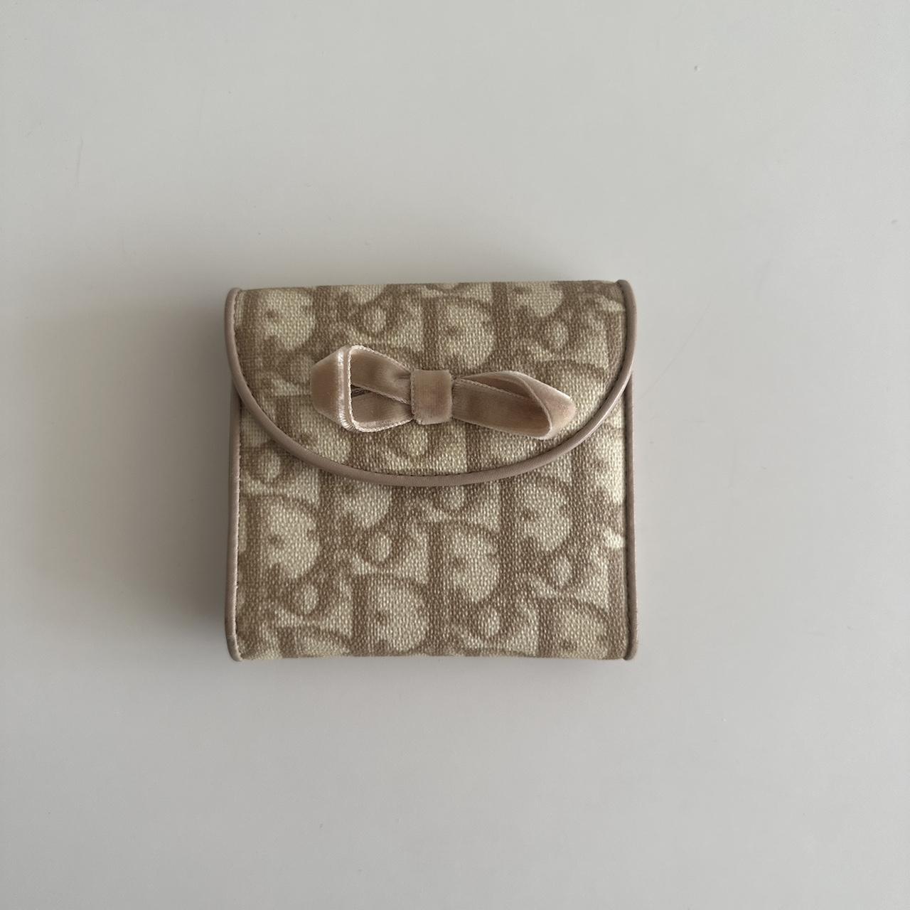vintage dior wallet, vintage dior bow wallet... - Depop
