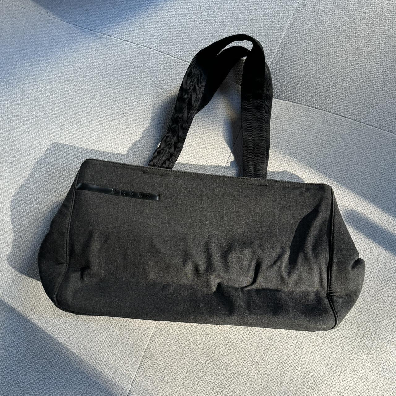 prada sport 2000s gray shoulder bag so cute and... - Depop