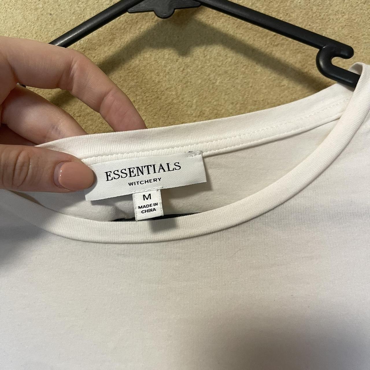 Witchery white tshirt Size M in women’s In good... - Depop