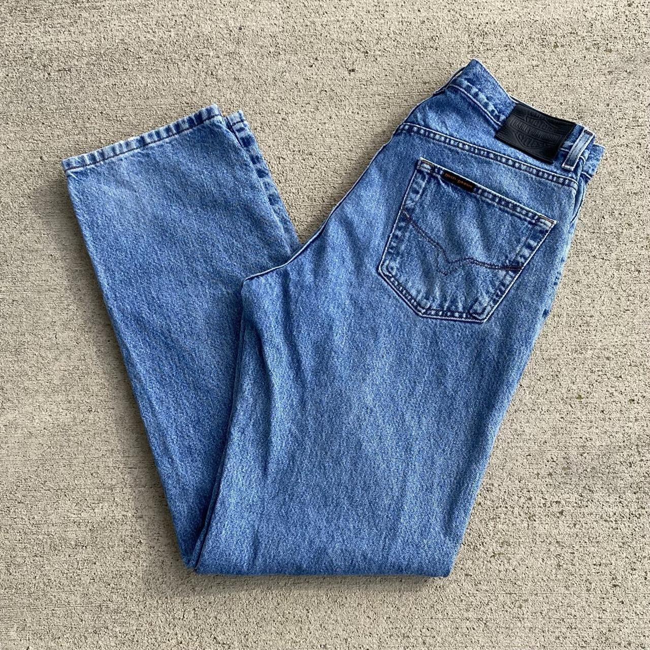 Harley Davidson Womens Blue Jeans Depop