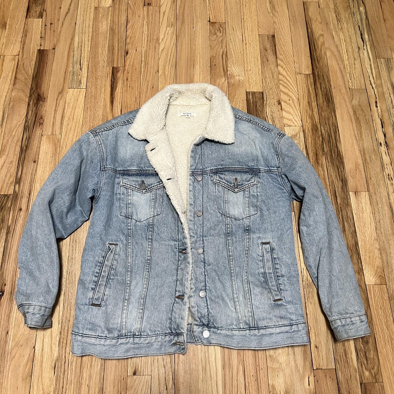 Pacsun denim trucker jacket barely worn - Depop