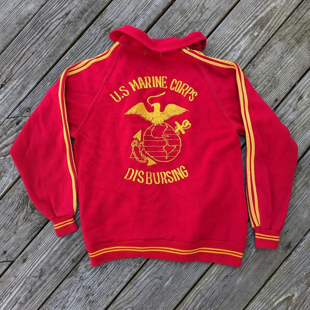 Vintage U.S. Marine Core Disbursing Track Jacket... - Depop