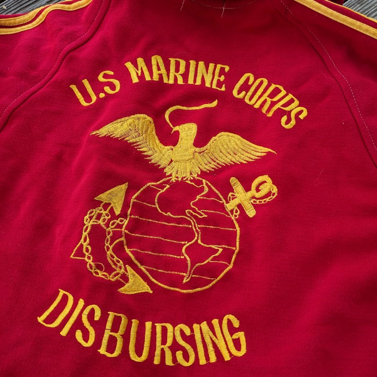 Vintage U.S. Marine Core Disbursing Track Jacket... - Depop
