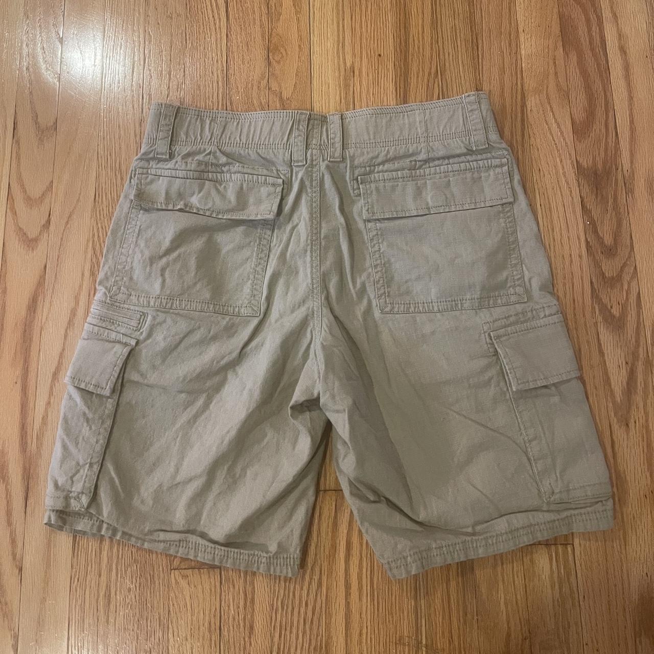 Brown cargo shorts Size s/m - Depop