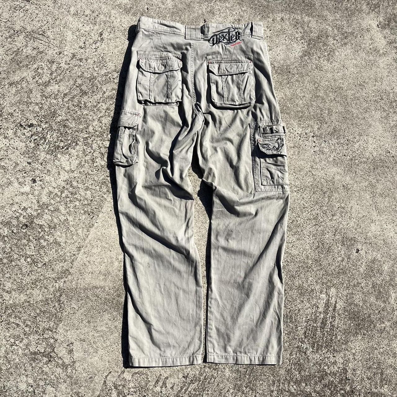 Y2K Dexter cargo pants, size 32W/42L/9” leg opening,... - Depop