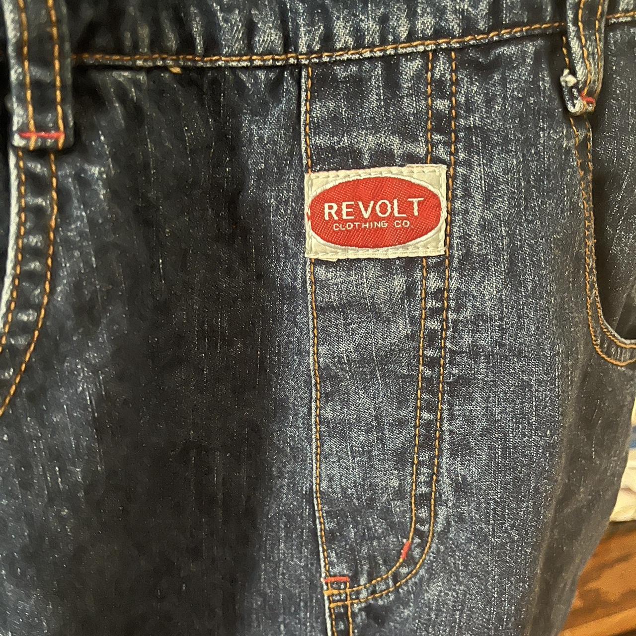 Revolt Denim Overalls with straight leg. Lots of... - Depop