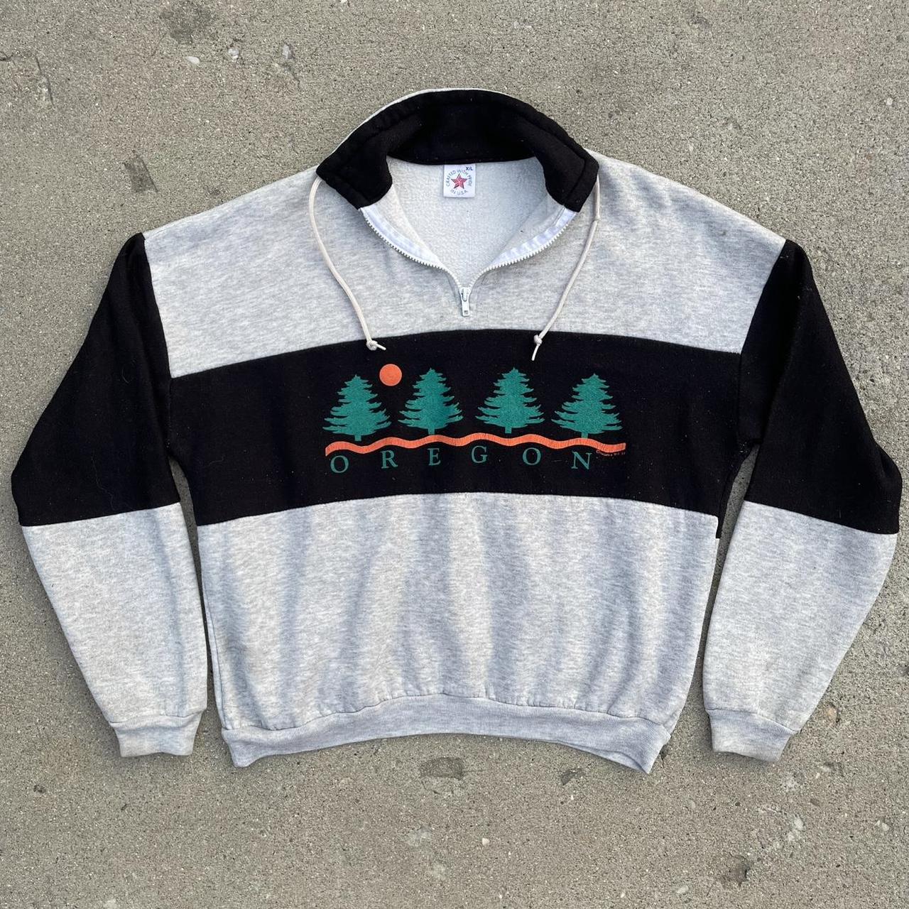 1980's vintage Oregon tree line state spell out... | Depop