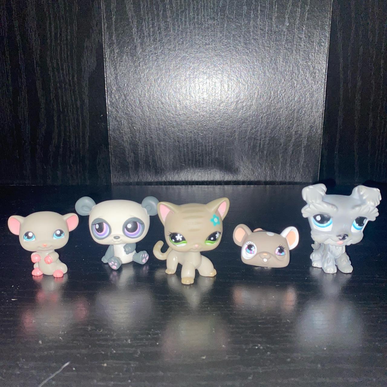 lps littlest pet shop 2 mice, 1 short hair cat, 1... - Depop