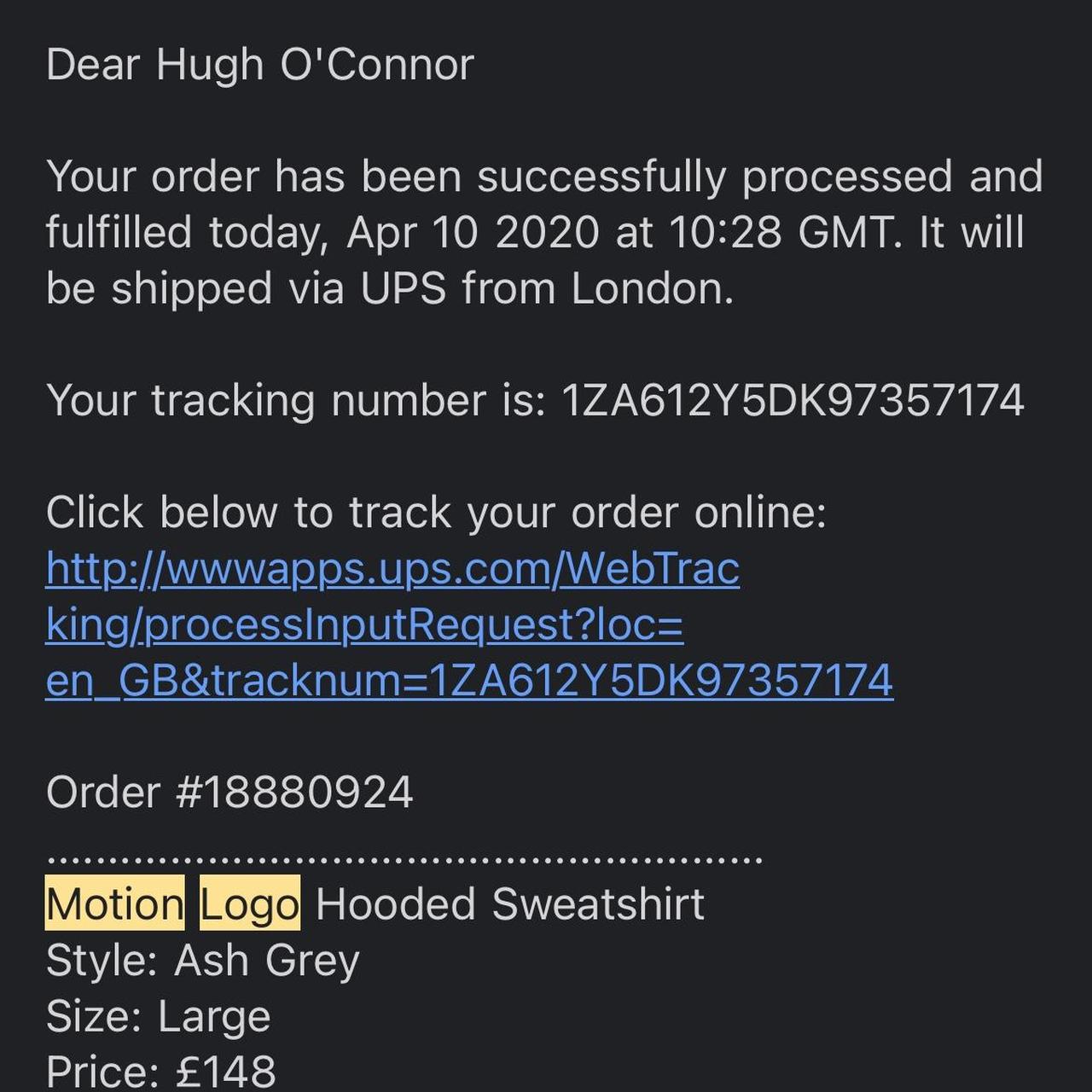 Supreme Motion Logo Hooded Sweatshirt (SS20) Size L... - Depop