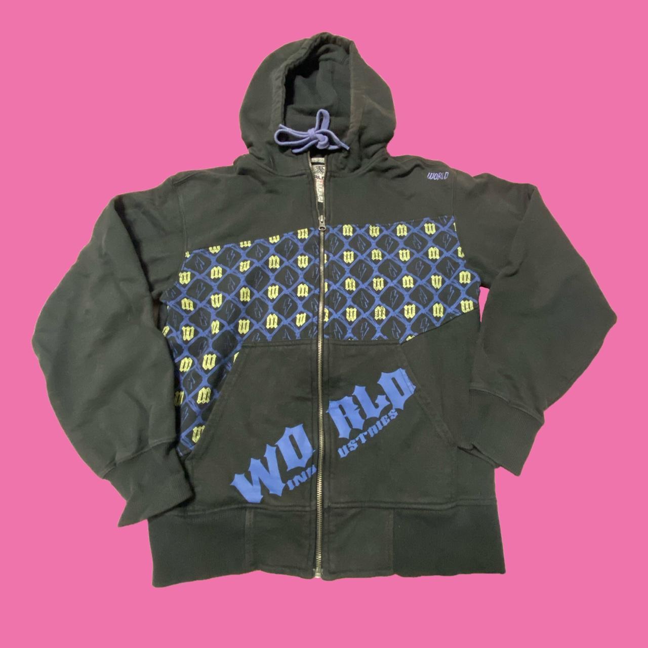 2000s World Industries Zip Hoodie nice and worn-in.... - Depop