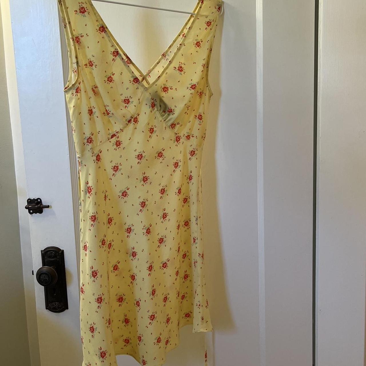 Réalisation Par Women's Yellow and Red Dress | Depop