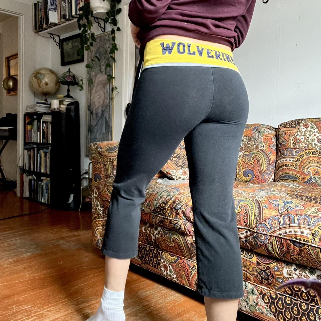 Victorias Secret Pink Michigan Wolverines yoga... | Depop