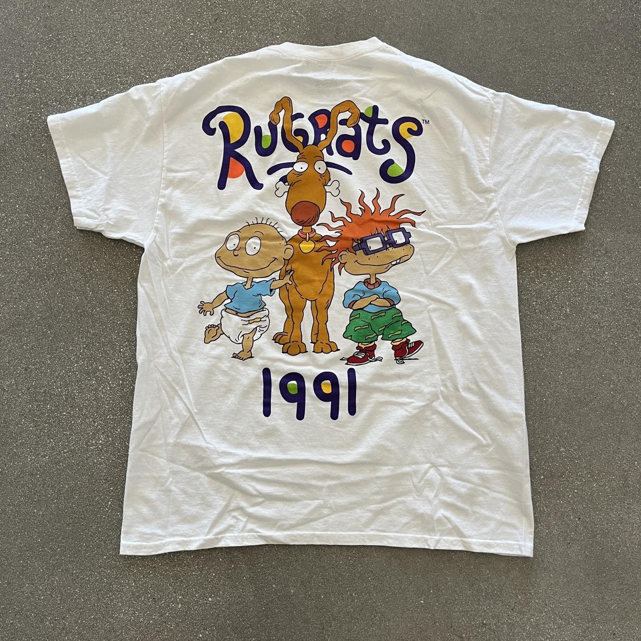 Nickelodeon Rugrats cartoon graphic tee, white, size... | Depop