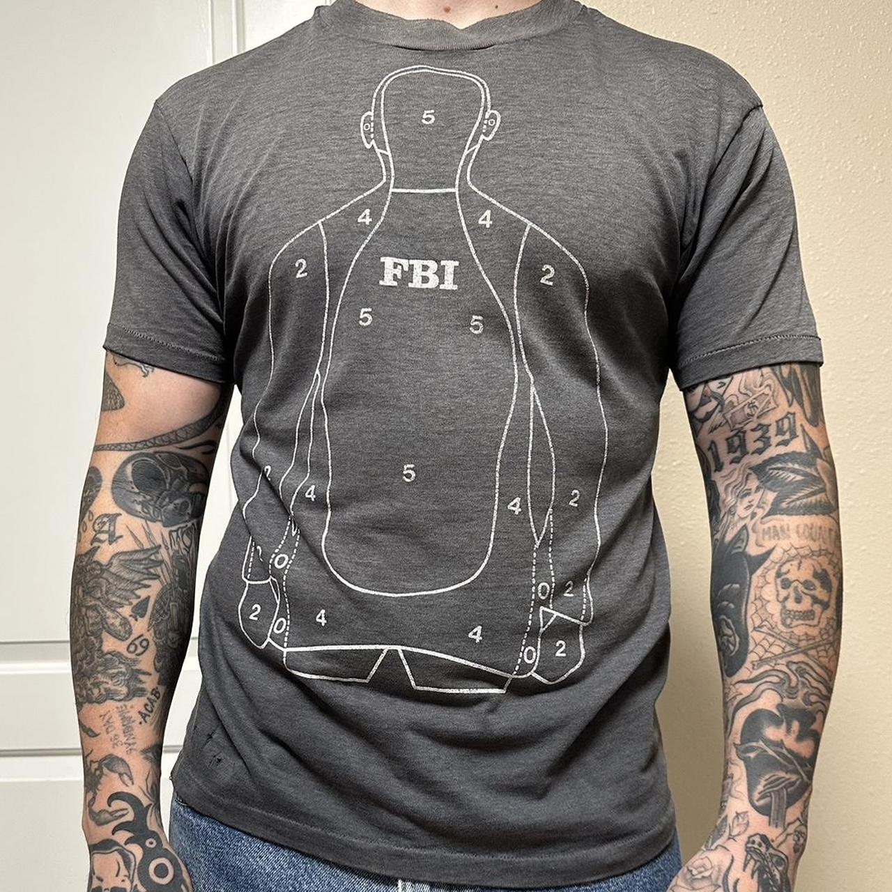 Vintage FBI target shirt Marked large but fits like... - Depop