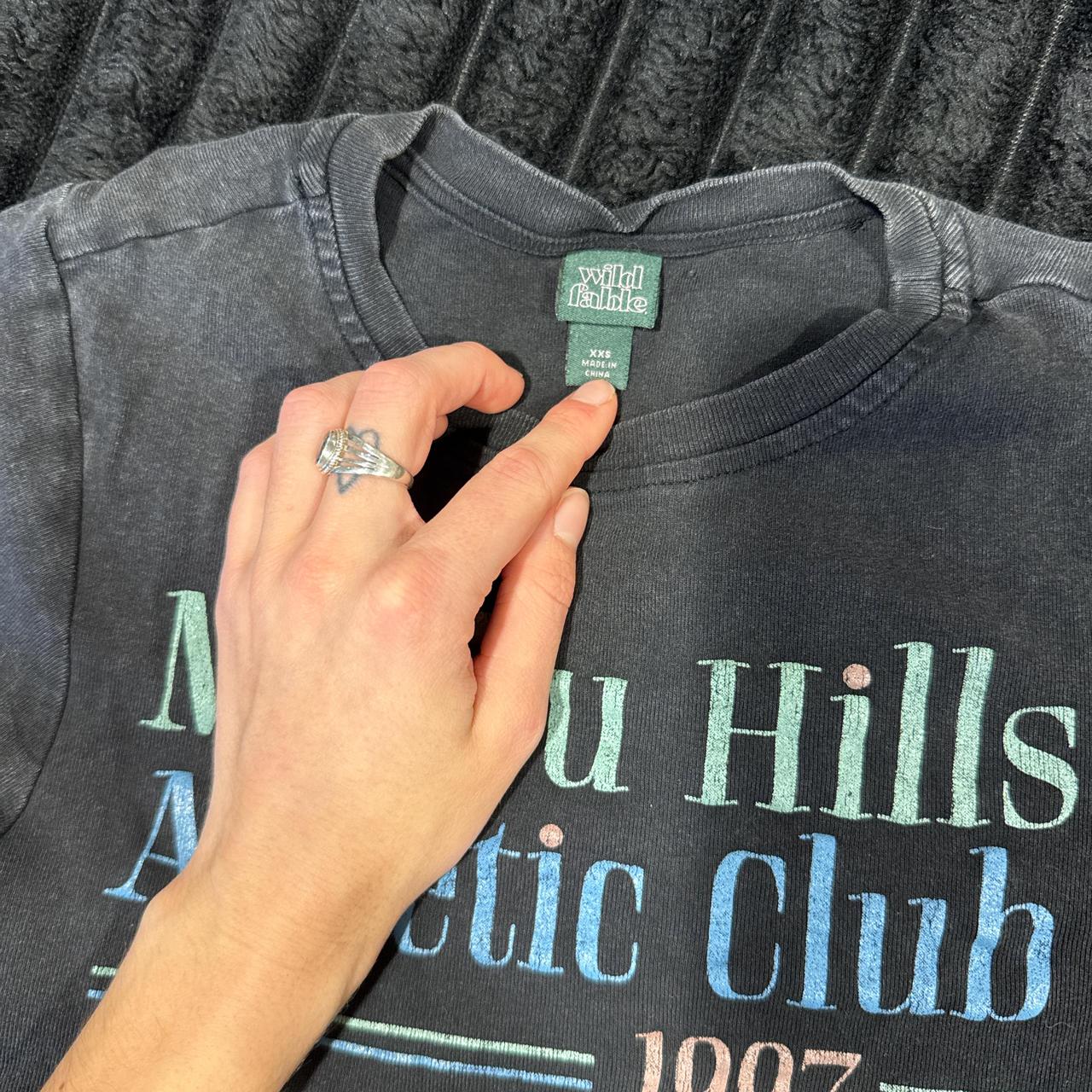 Grey wild fable Malibu Hills cropped tee Fits like... | Depop