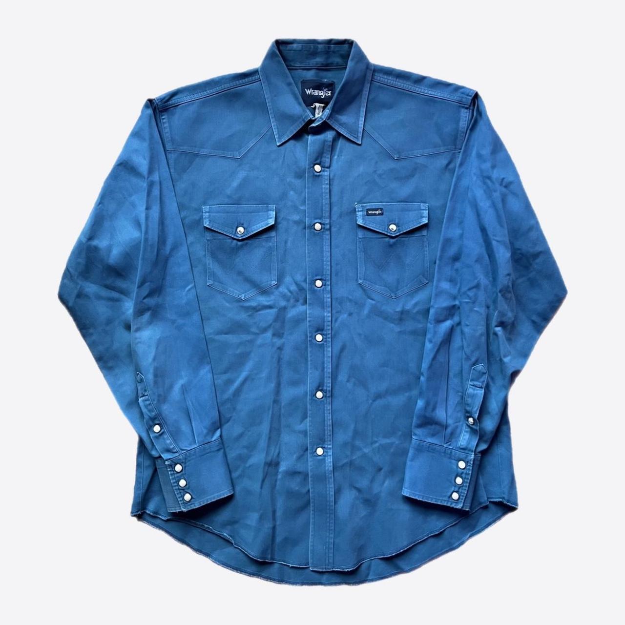 Vintage Wrangler Button Up Western Shirt... - Depop