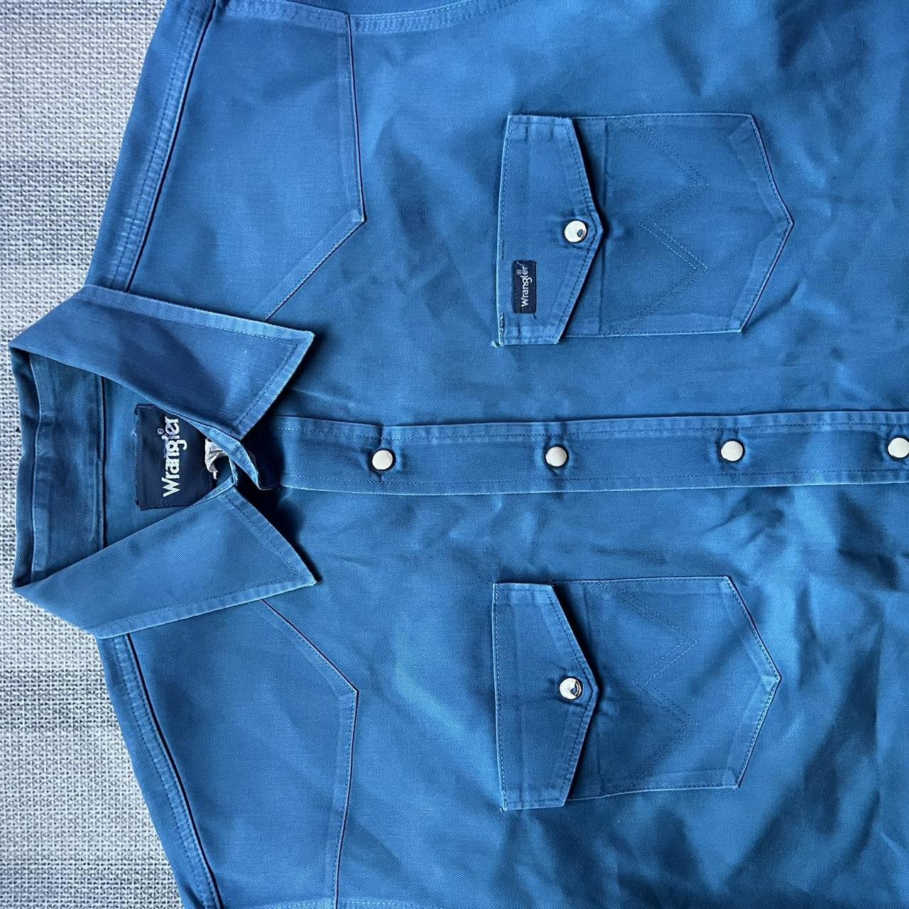 Vintage Wrangler Button Up Western Shirt... - Depop