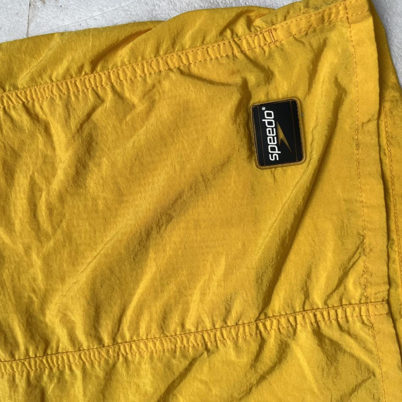Speedo Men's Yellow and Black Shorts | Depop