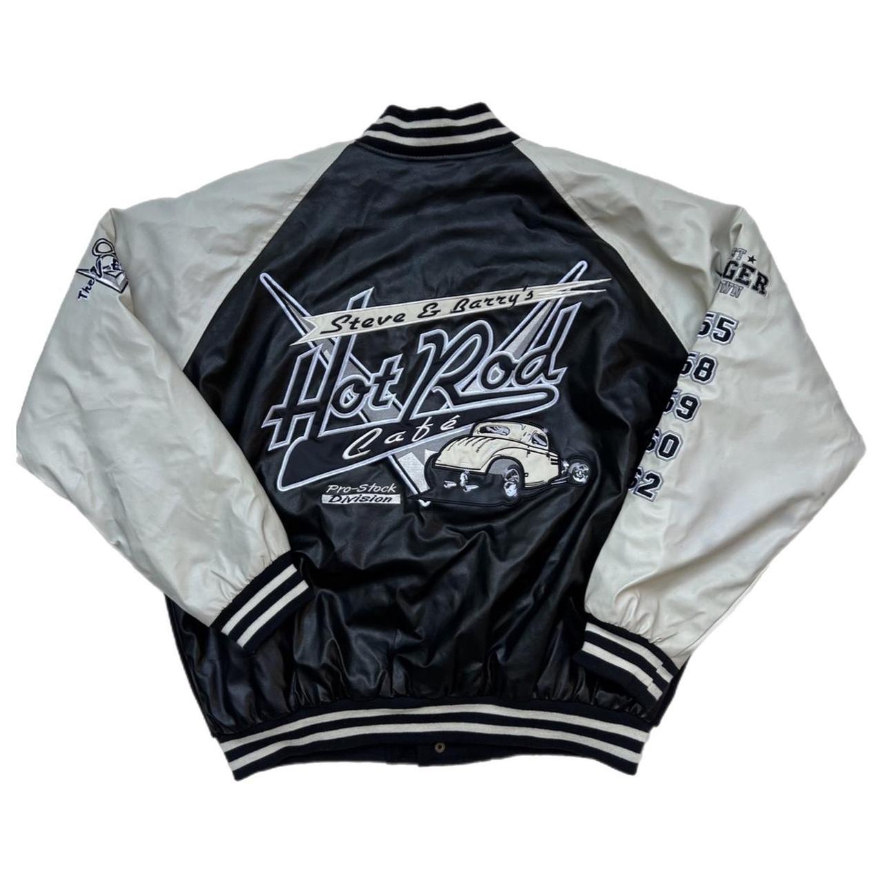 Vintage Steve & Barry’s ‘Hot Rod’ Varsity Jacket |... - Depop