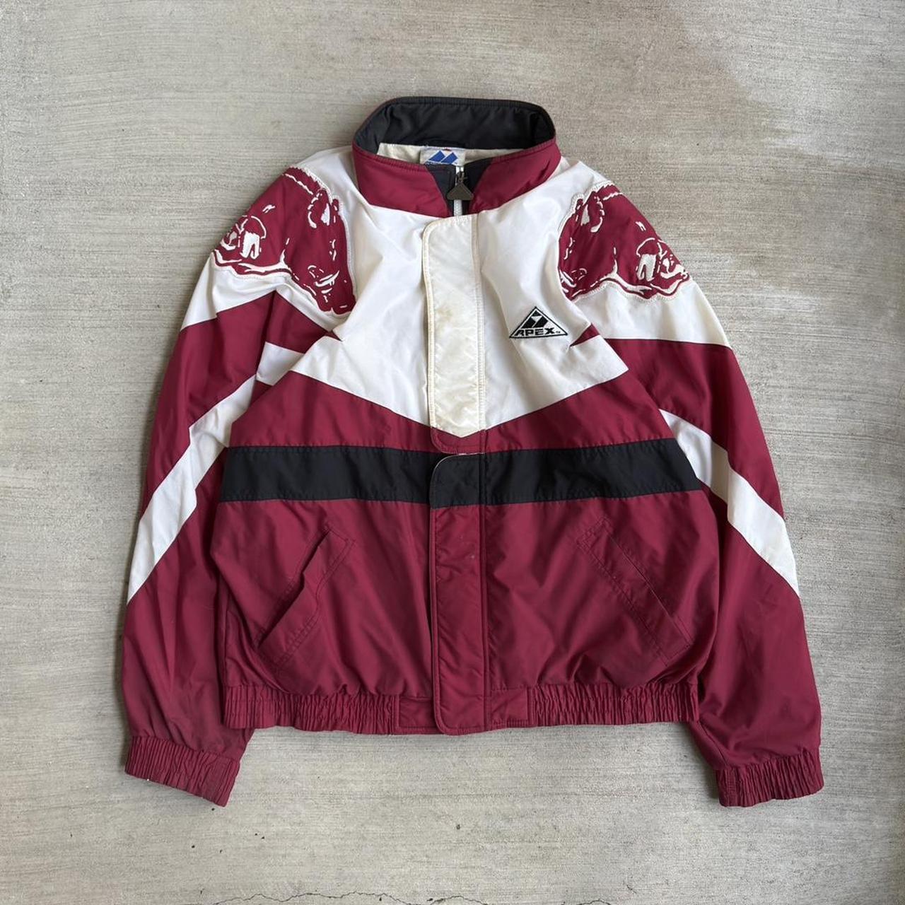 Vintage Arkansas Razorbacks Apex One Shark Tooth... - Depop