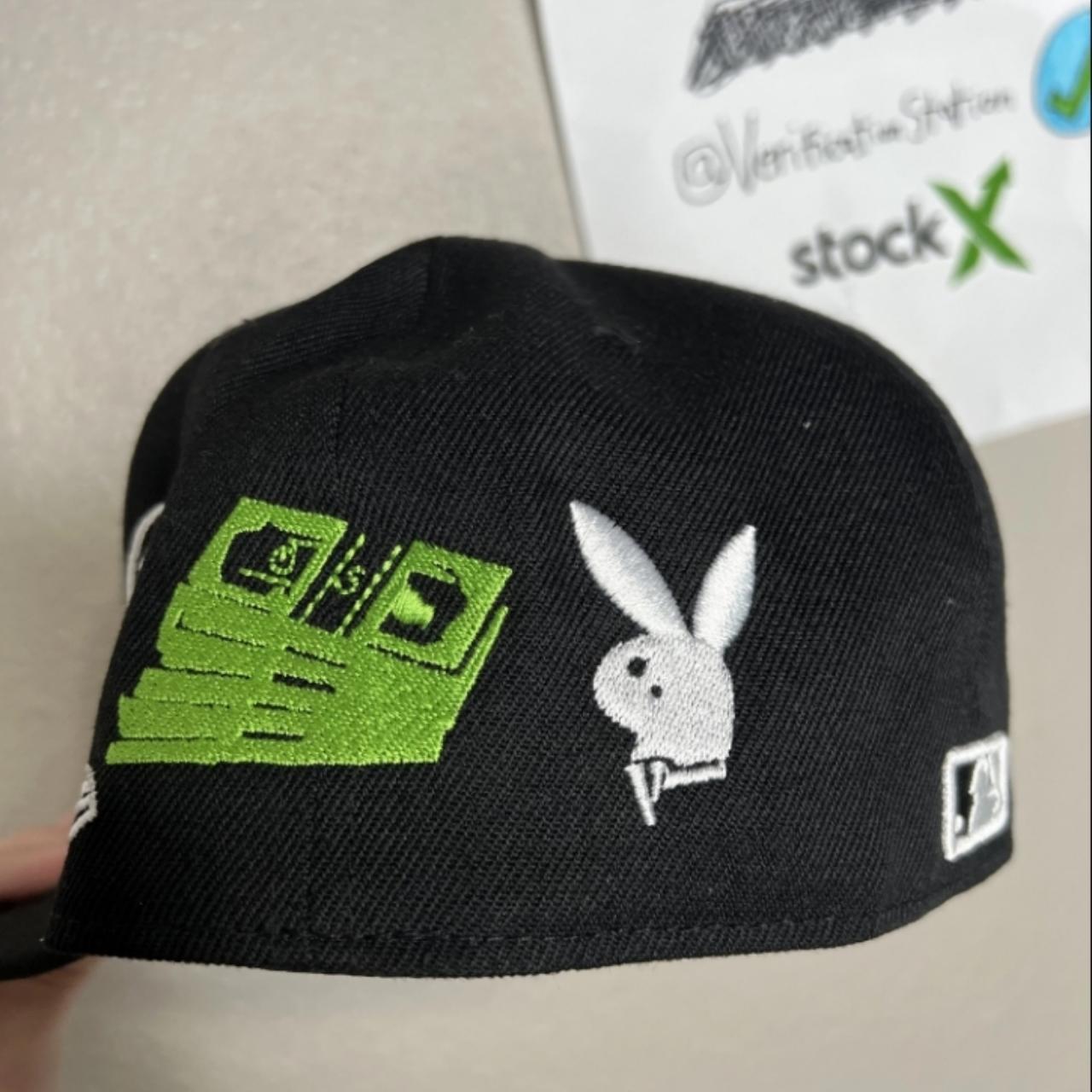 Vlone Men's Black Hat | Depop