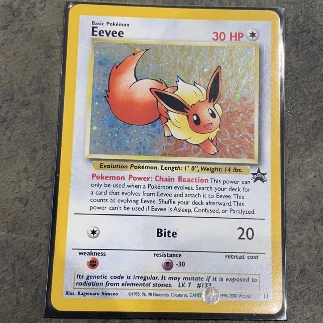 Pokemon black star Eevee promo card Card Name:... - Depop
