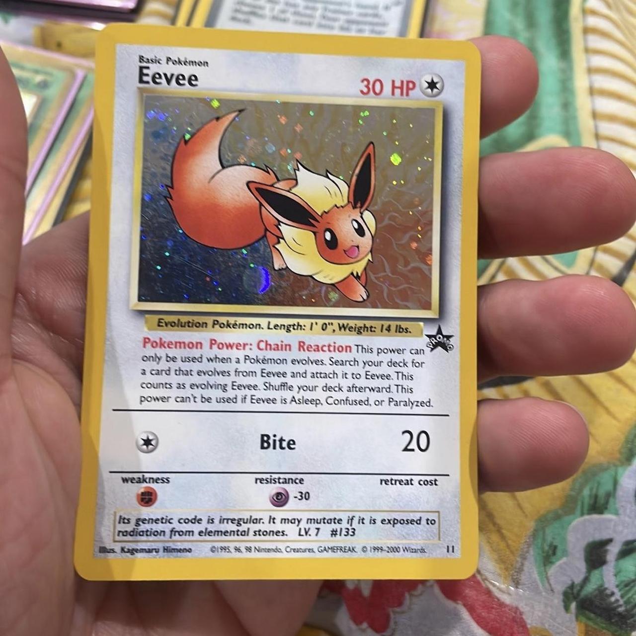 Pokemon black star Eevee promo card Card Name:... - Depop