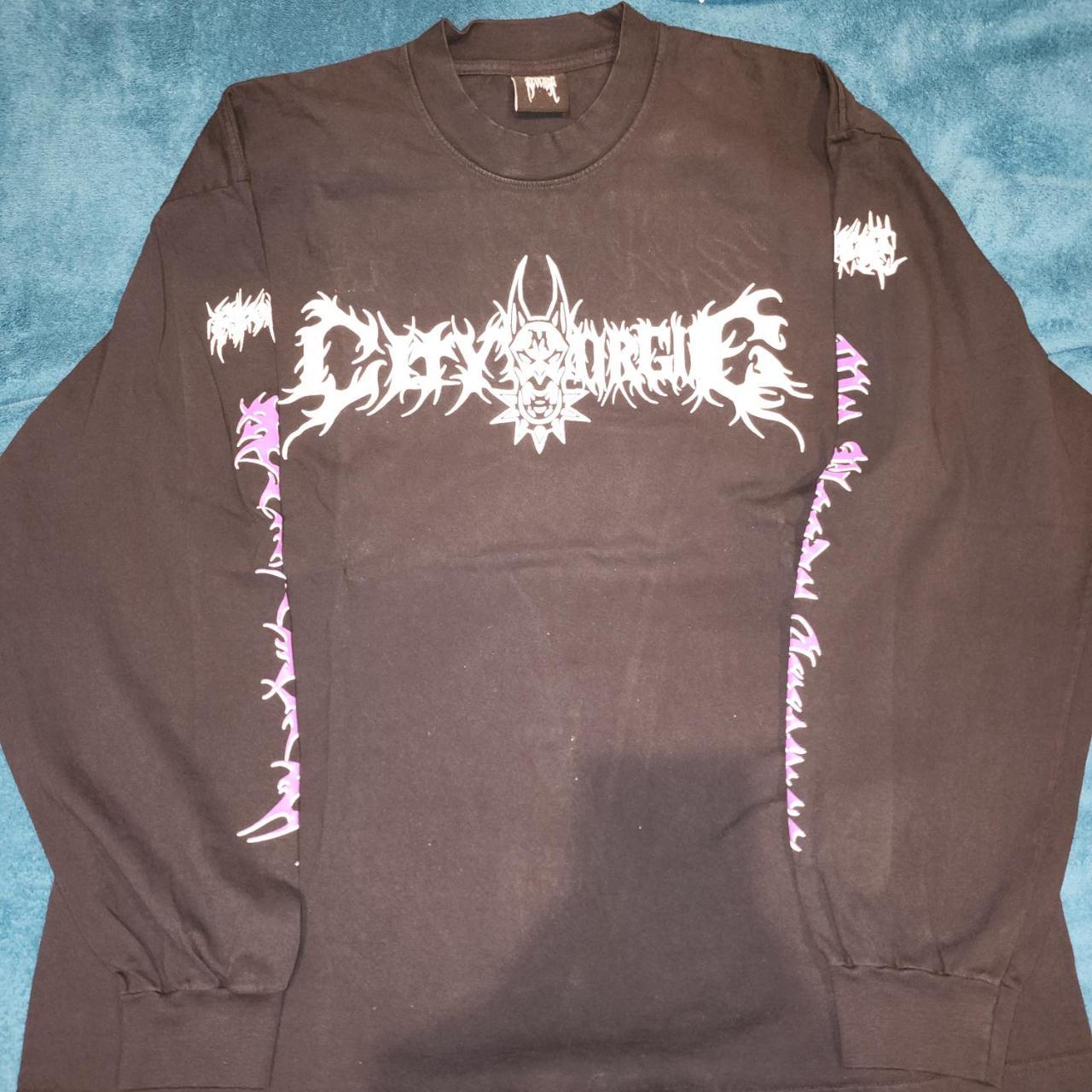 City morgue x Revenge Collab purple Long... - Depop