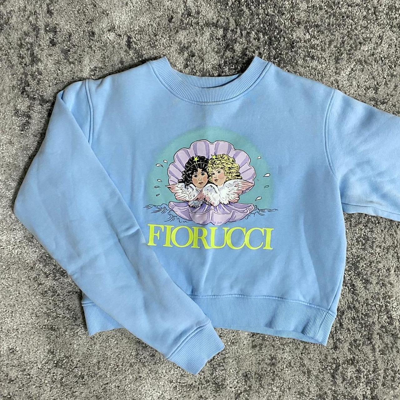 Baby Blue Fiorucci Sweatshirt. Worn once then washed. - Depop