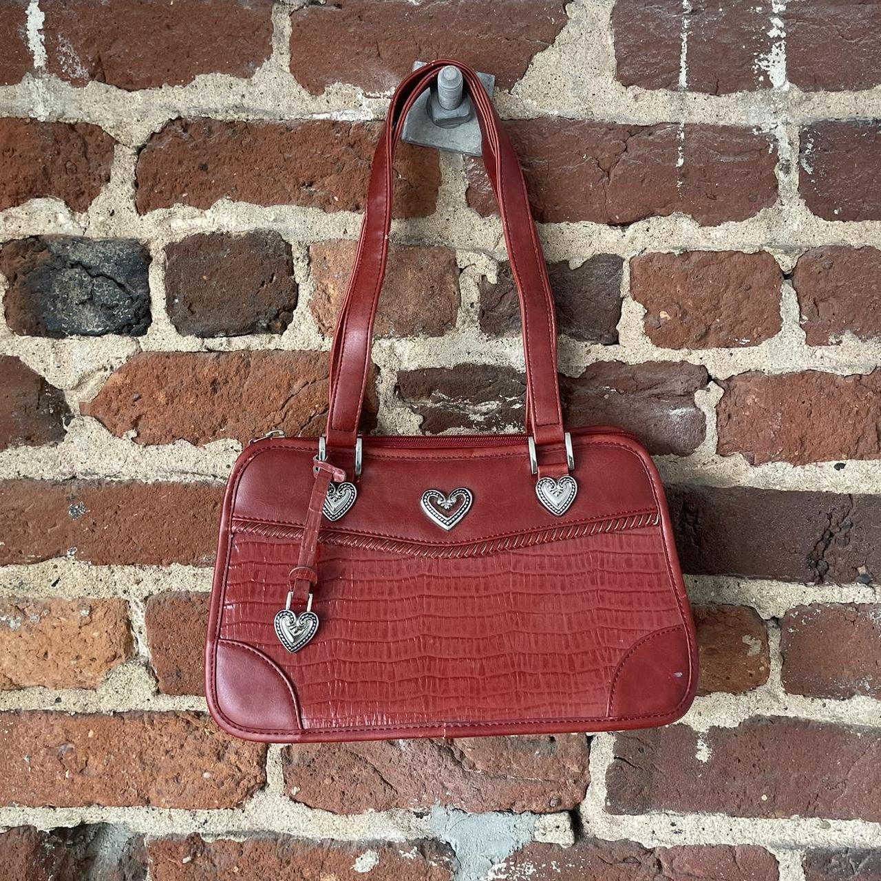 Red Brighton purse Cutest heart details and charm... - Depop