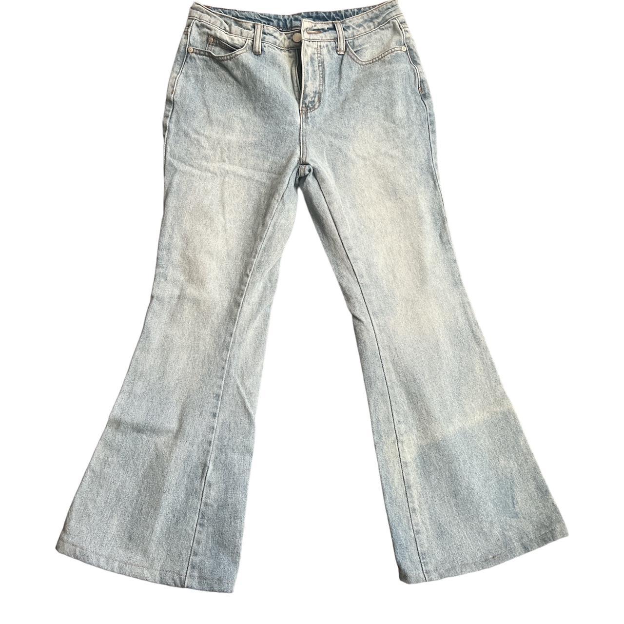 Unif mid rise flared jeans. Only worn a few times.... | Depop