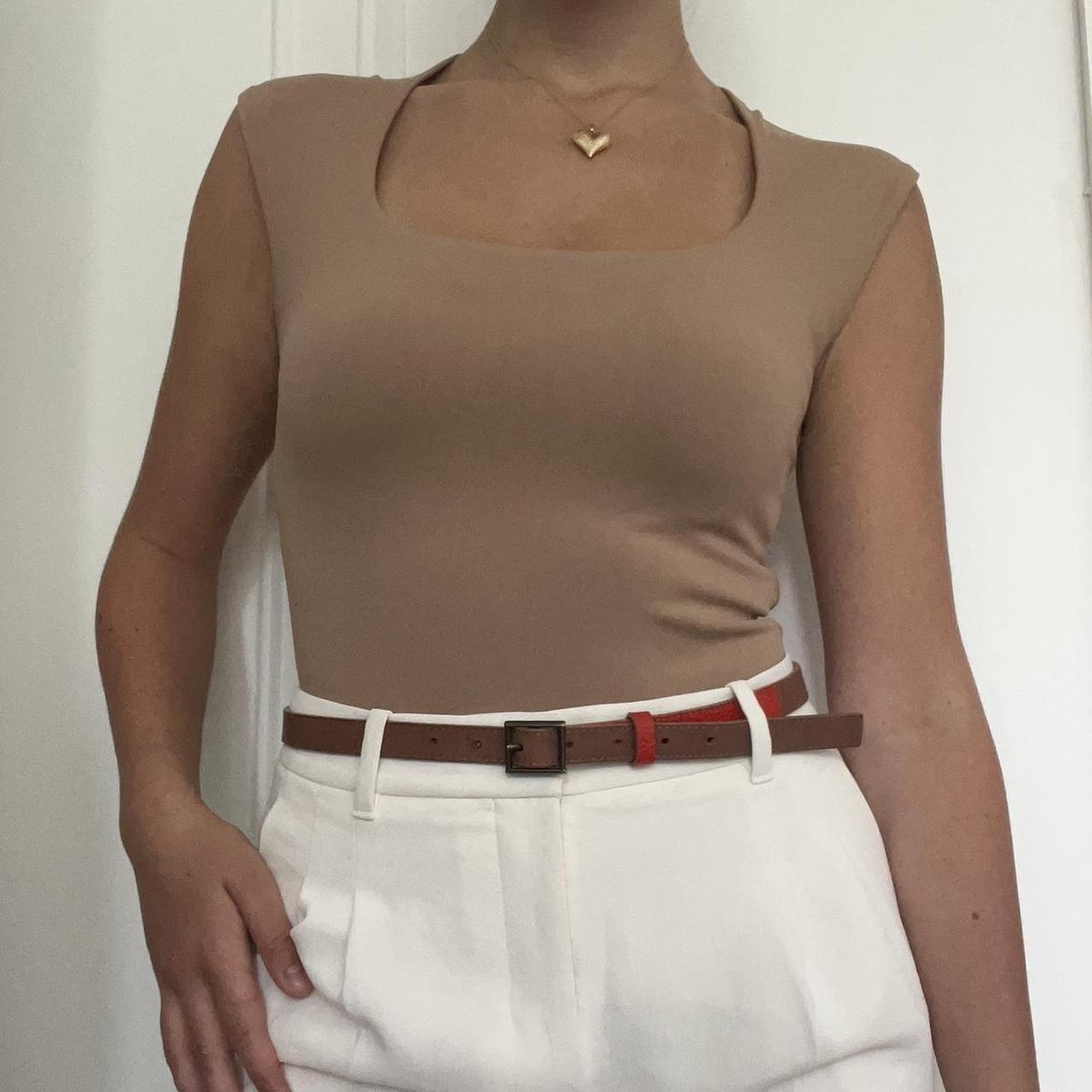 tan express body suit ⏳ - new with tags!!... - Depop