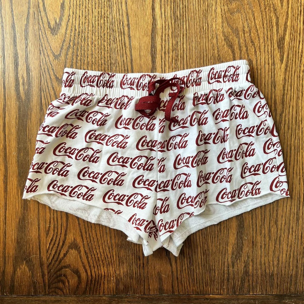 Authentic Coca Cola brand shorts. Drawstring waist,... - Depop