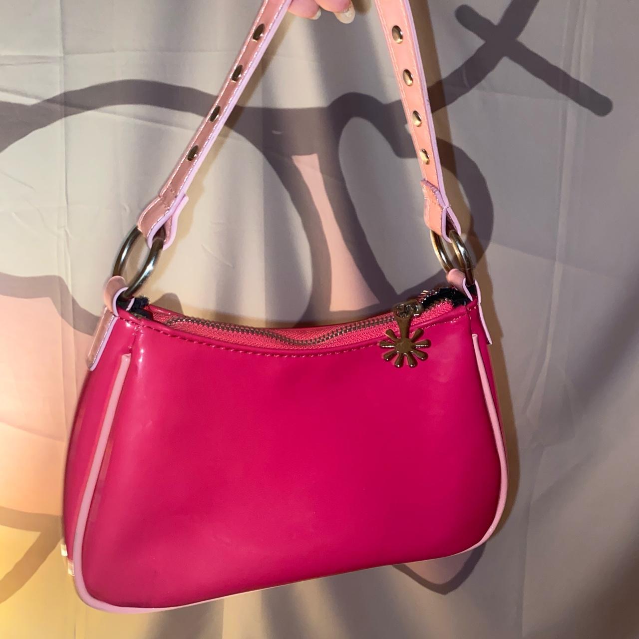 Delia’s Pink Rhinestone Hand Bag! 💖 bright pink... - Depop