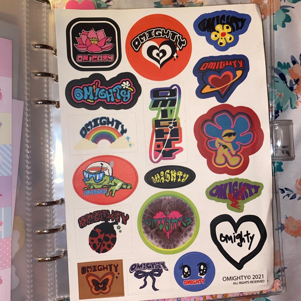 O-Mighty Sticker Sheet!🌷 unused sticker sheet from... - Depop