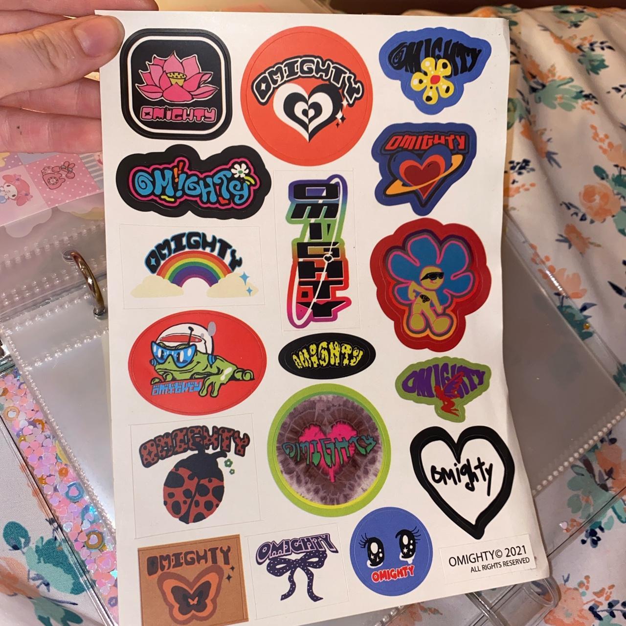 O-Mighty Sticker Sheet!🌷 unused sticker sheet from... - Depop