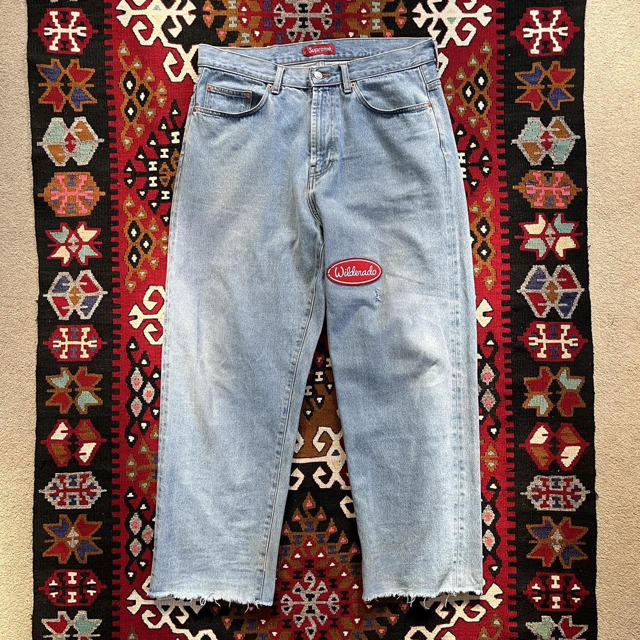 Supreme Men's Blue Jeans | Depop