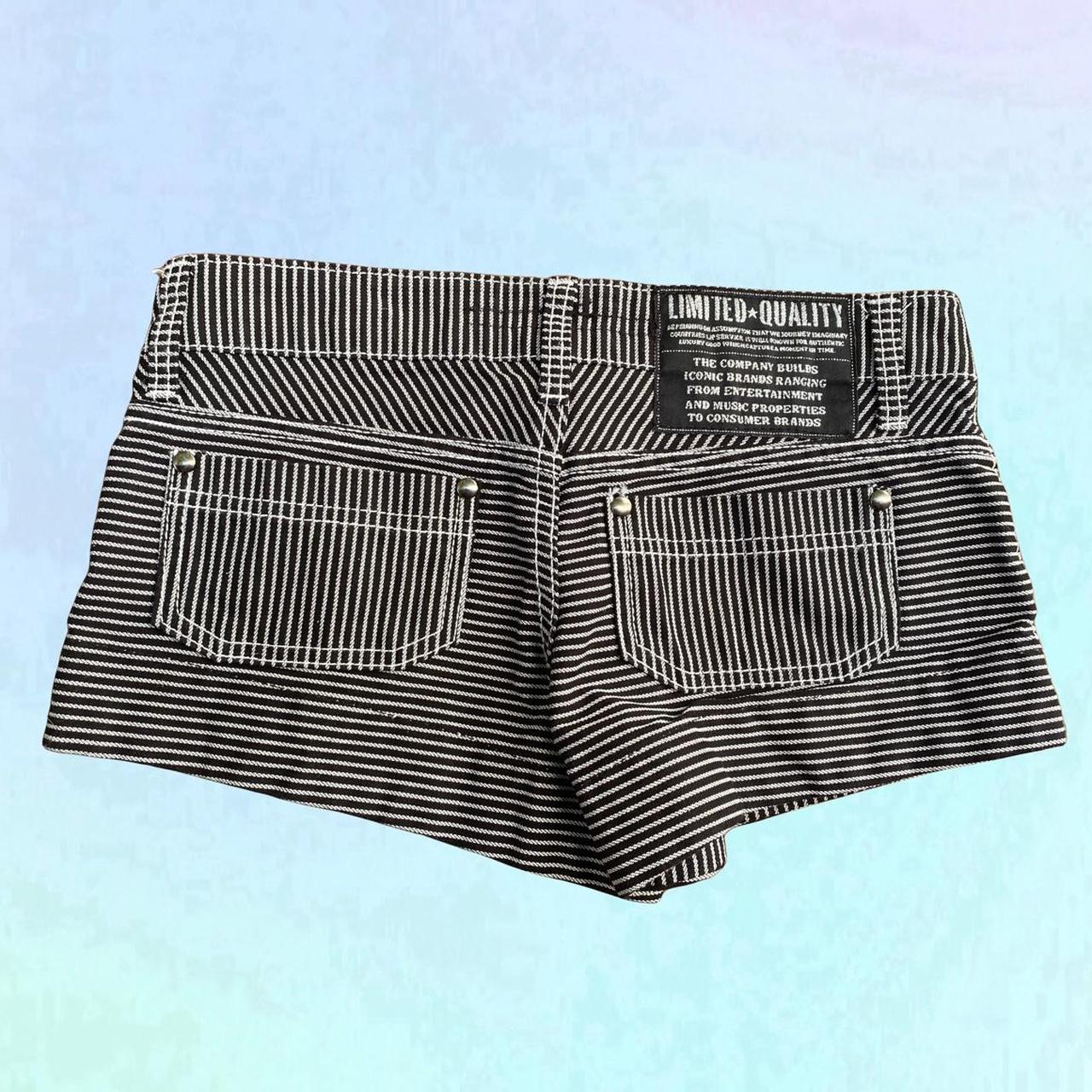 Lip service Pin striped low rise 90s y2k micro mini... - Depop