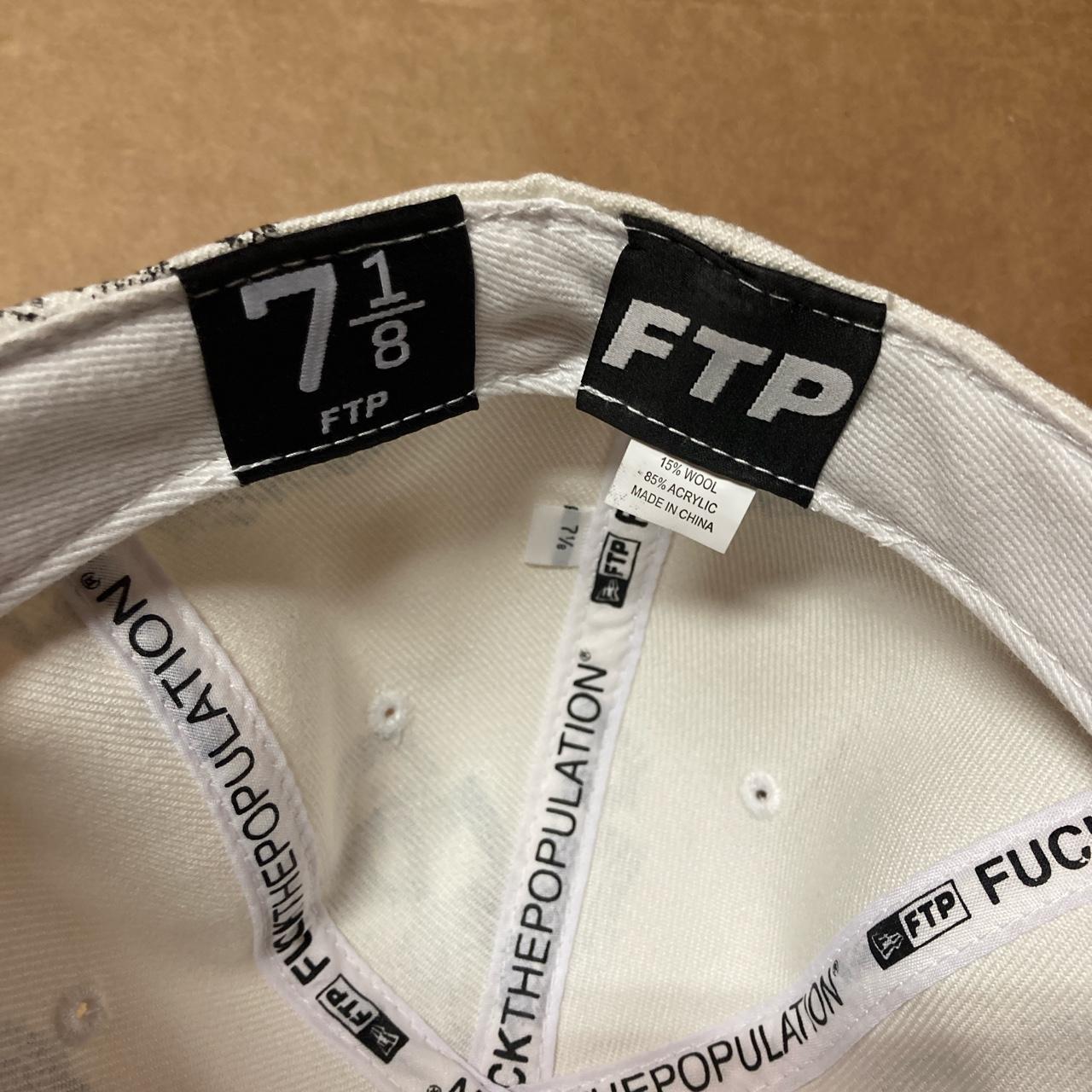 FTP skull 6 panel white hat Fitted size (7 1/8)🧢... - Depop