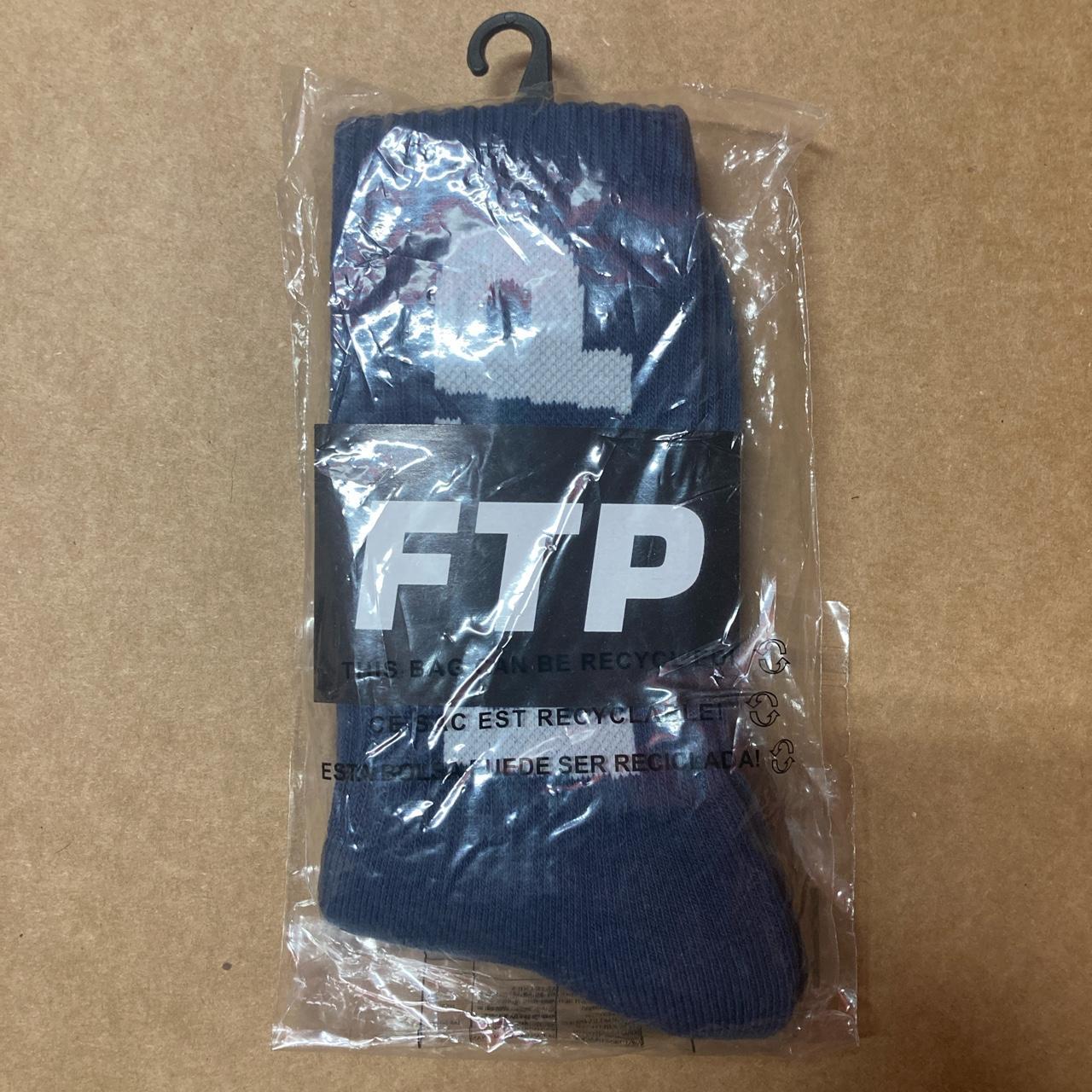FTP logo socks (2019) Navy color Brand new - Depop