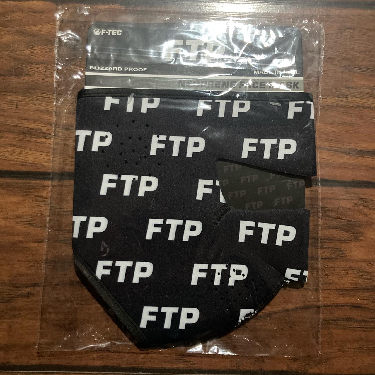 FTP all over logo neoprene face mask F-tec blizzard... - Depop
