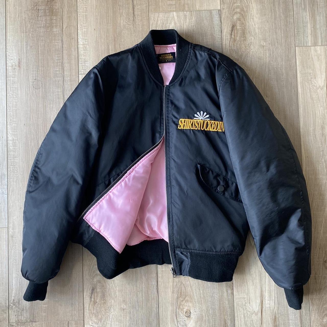 Shirtstuckedin Japanese Racing Jacket Pink lining... - Depop