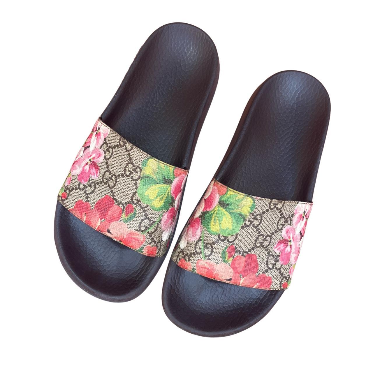 Authentic Gucci cherry blossom slides , great... - Depop