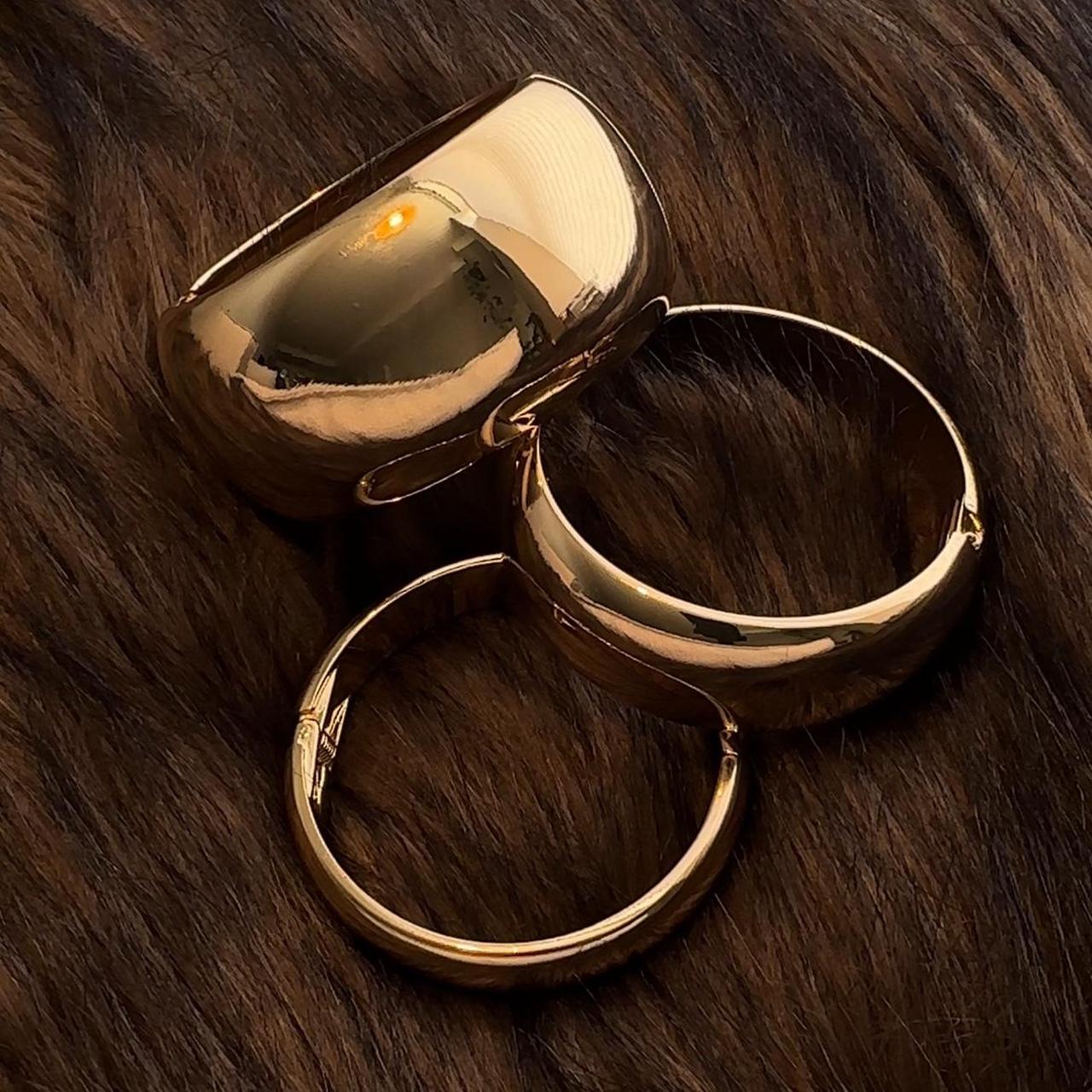 CHUNKY GOLD BANGLE- SIZE 1 (SMALL) *available for... - Depop