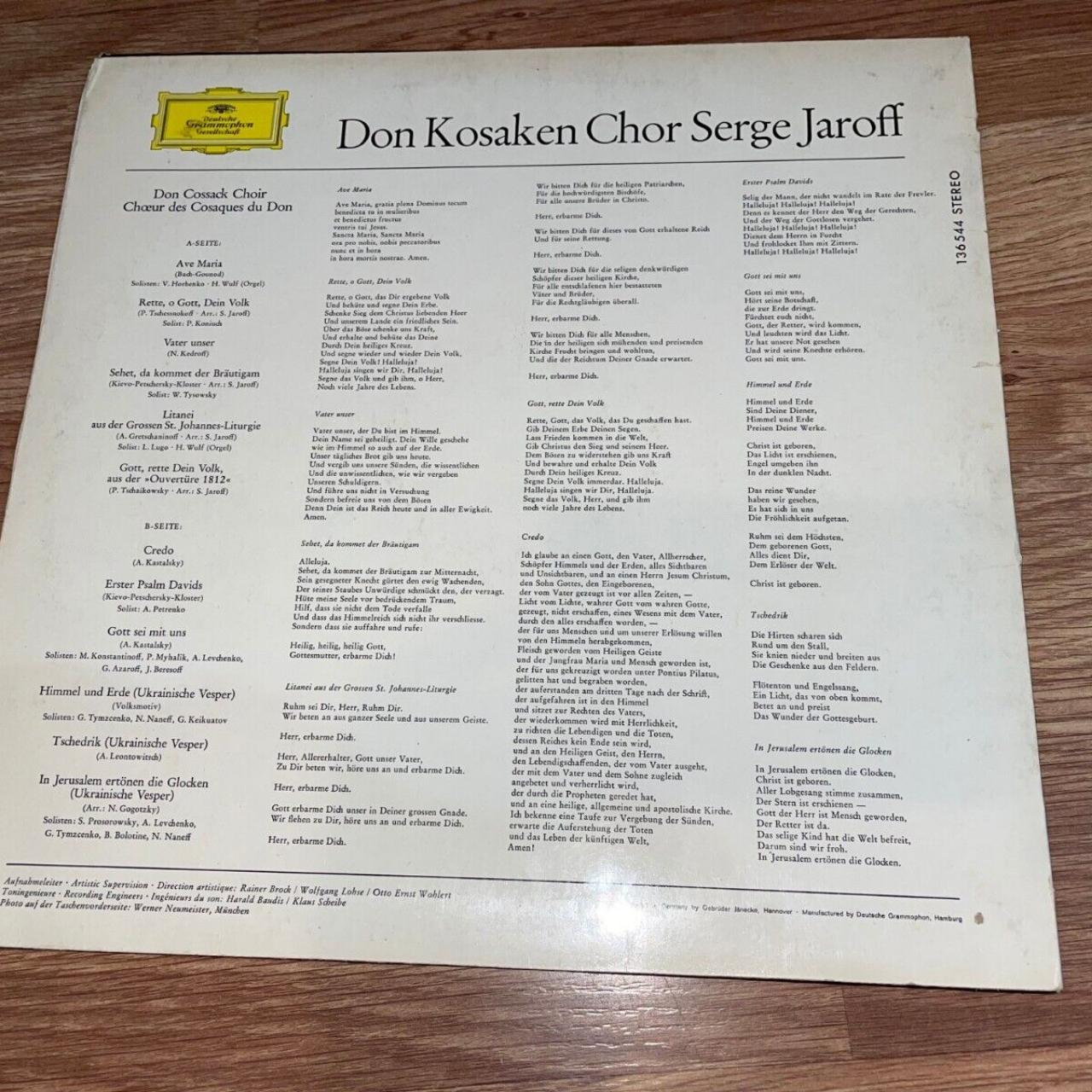 Don Kosaken Chor Serge Jaroff – Ave... - Depop