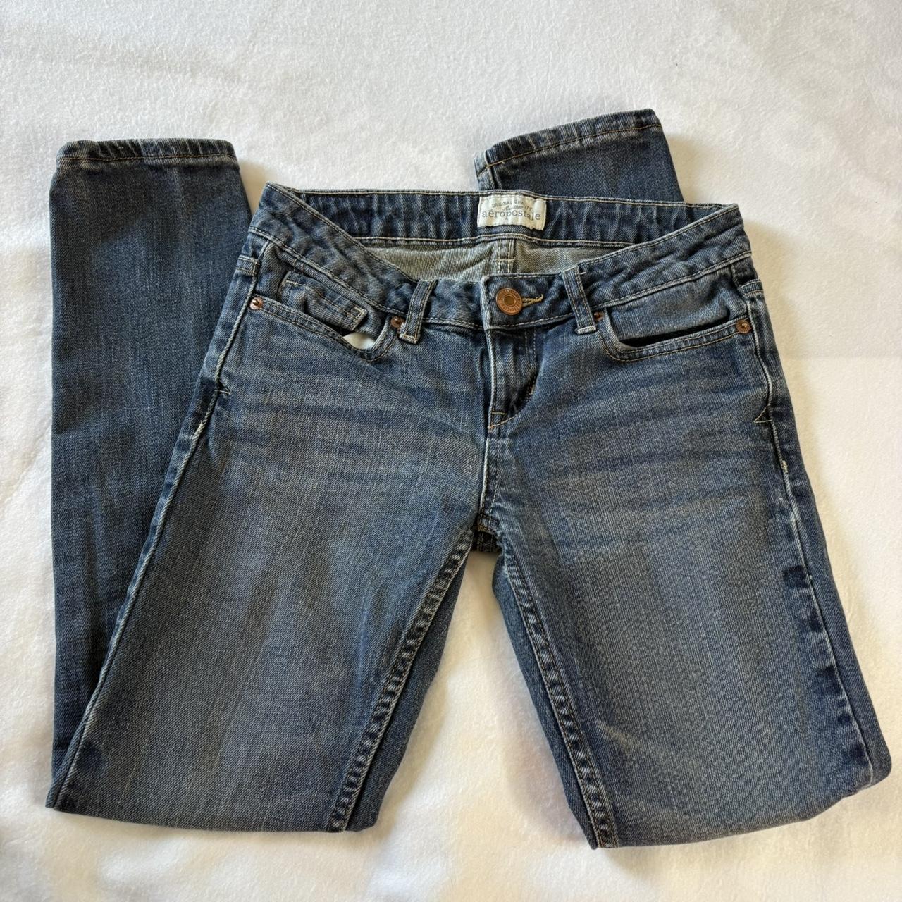 🍭 Low Rise 2000s vintage Aeropostale Skinny Jeans... | Depop