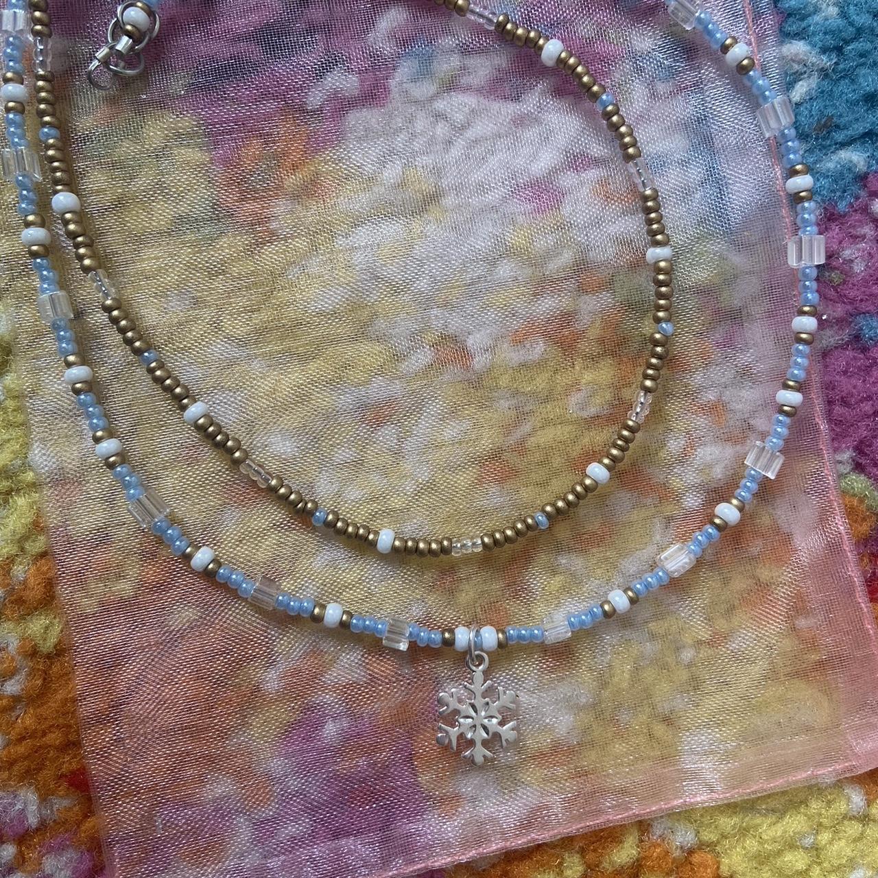 Handmade Snowflake Necklace Set ️ Perfect for... - Depop