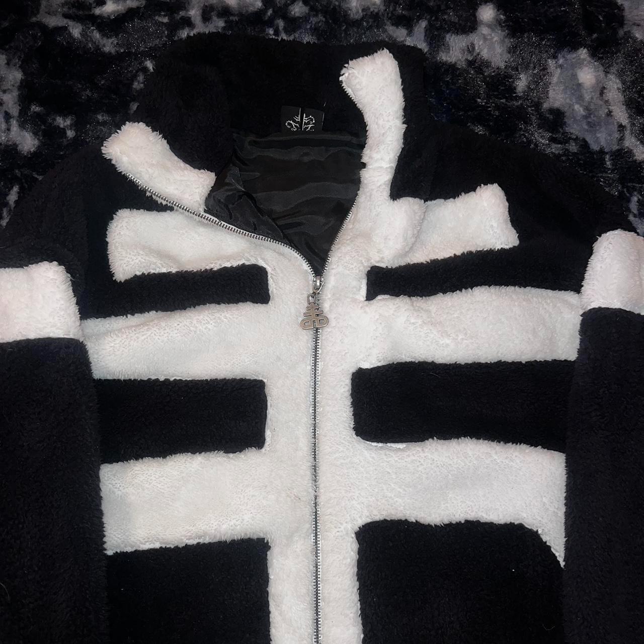 Drop Dead Clothing. Fuzzy-style jacket, warm yet... - Depop
