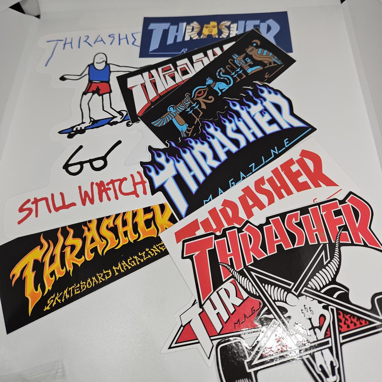 10 thrasher stickers #trasher #stickers... - Depop