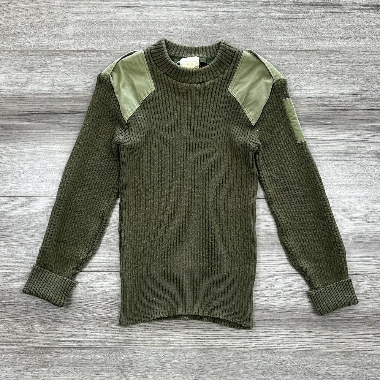 Name: 80s Australian Army Sweater Size: Large (16”... - Depop